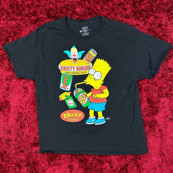 Simpsons | Shirts | The Simpsons Bart Buzz Cola Shirt Xl Black Krusty ...